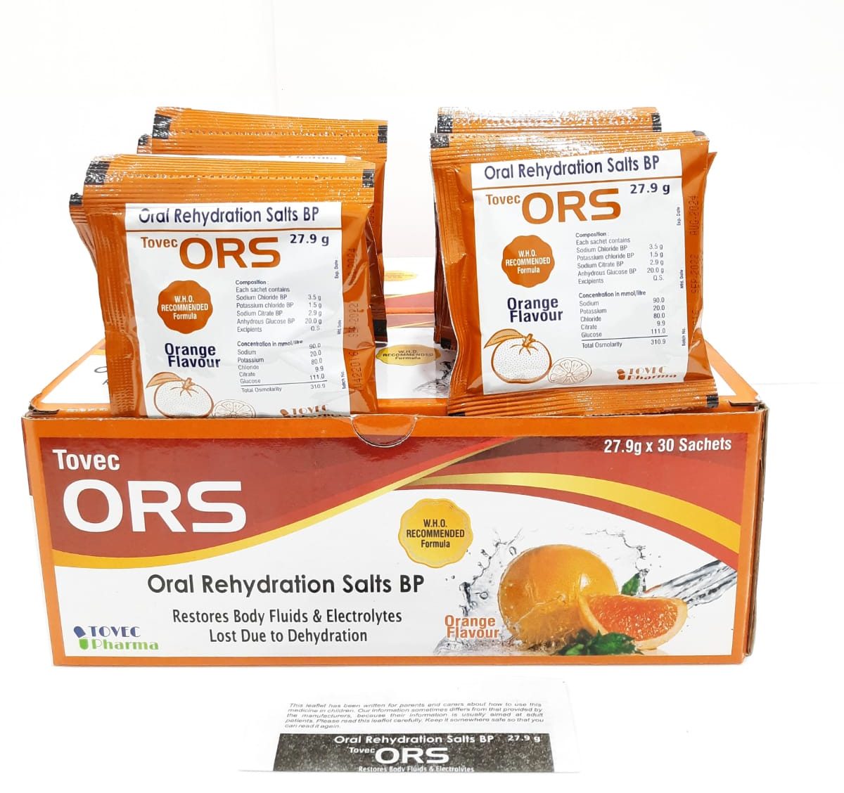 TOVEC ORS Oral Rehydration Salts ORS - Tovec Pharma